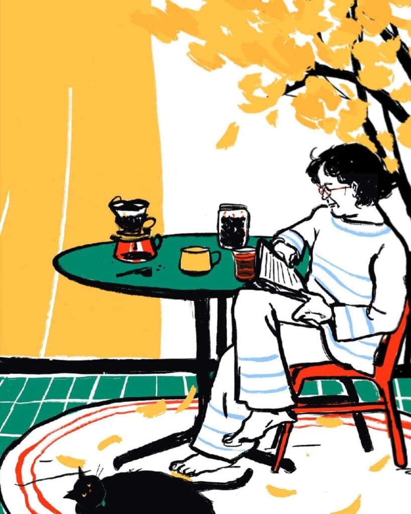 나른하고 평화로운 낭만을 그리는 일러스트레이터 - ANTIEGG 아트